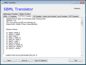 SBML Translators